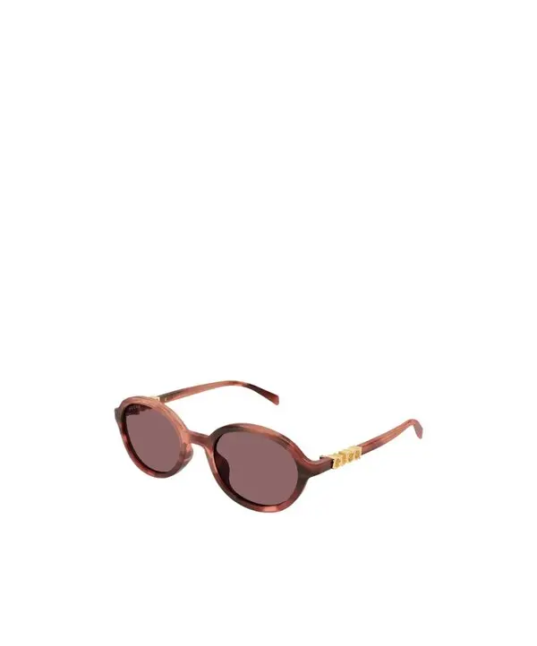 Gucci Oval Frame Sunglasses - Brown
