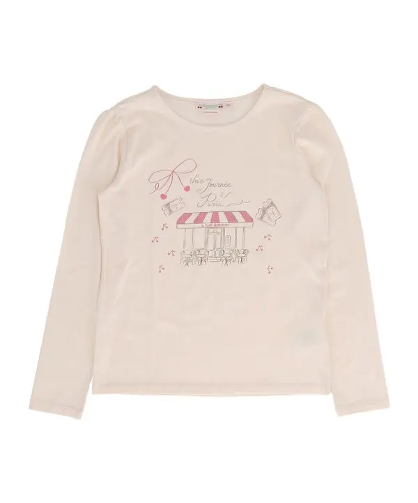 Bonpoint Long-sleeve T-shirt With Graphic - Pink