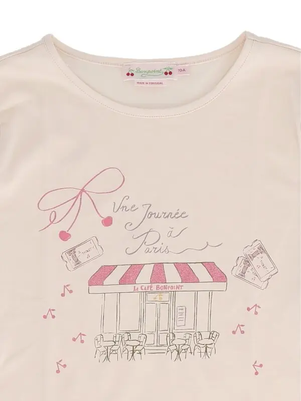 Bonpoint Long-sleeve T-shirt With Graphic - Pink