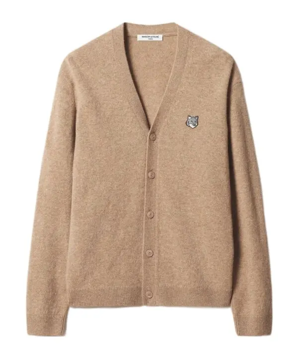 Maison Kitsuné Fox Head Lambswool Cardigan
