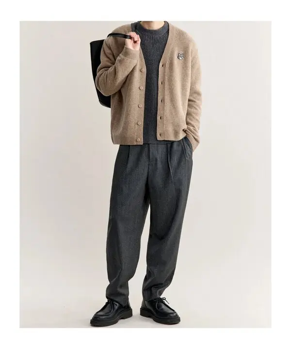 Maison Kitsuné Fox Head Lambswool Cardigan