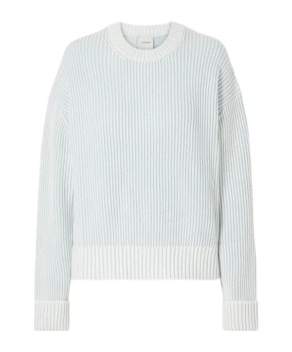 Varley Striped Crewneck Knit Sweater