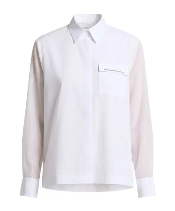 Peserico Long-sleeved Sheer Shirt