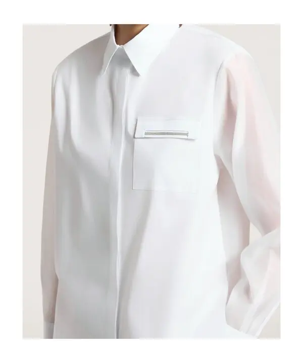 Peserico Long-sleeved Sheer Shirt