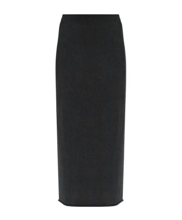 LISA YANG Knitted Maxi Skirt - Grey