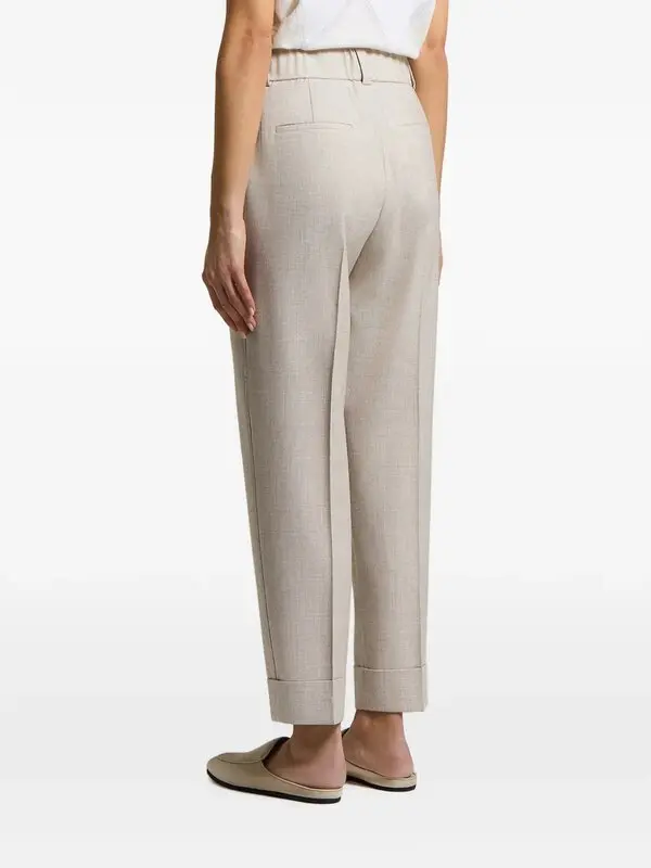 Peserico Pleated Turn-up Trousers