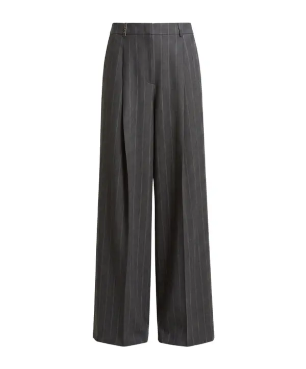 Peserico Striped Pleated Trousers