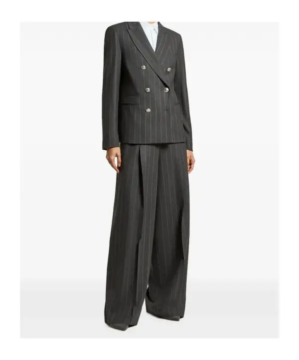 Peserico Striped Pleated Trousers
