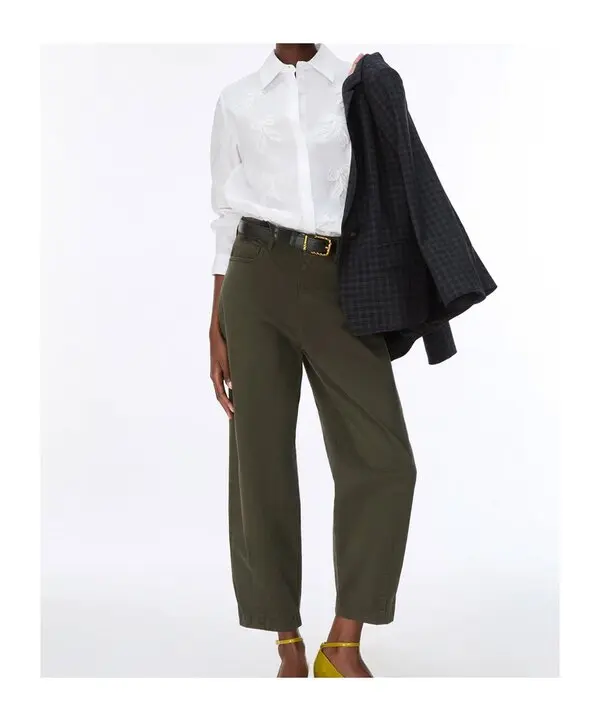 IBLUES Embroidered Cotton Poplin Shirt