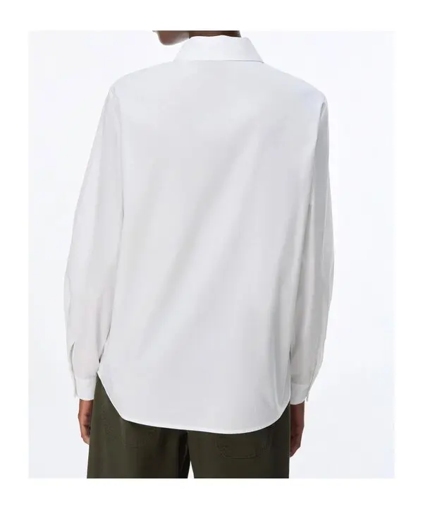 IBLUES Embroidered Cotton Poplin Shirt