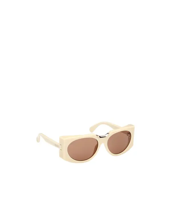 Max Mara Oval Frame Sunglasses - Light Brown