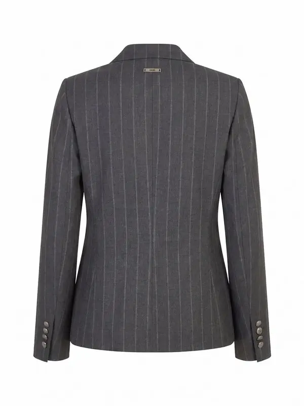 Peserico Pinstripe Double-breasted Jacket