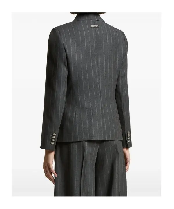 Peserico Pinstripe Double-breasted Jacket
