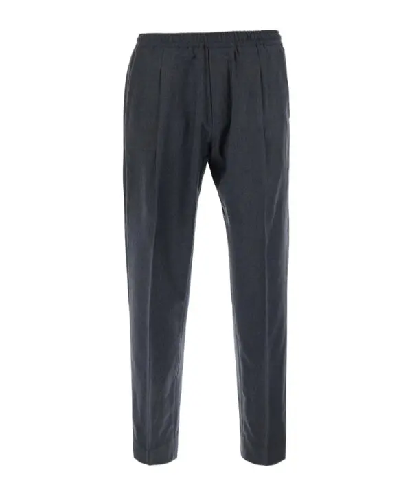 LOW BRAND Elastic-waist Casual Trousers