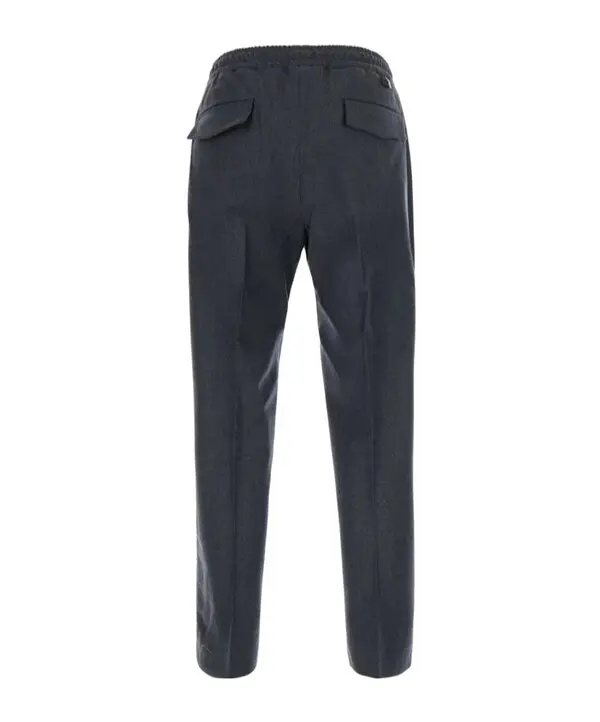 LOW BRAND Elastic-waist Casual Trousers