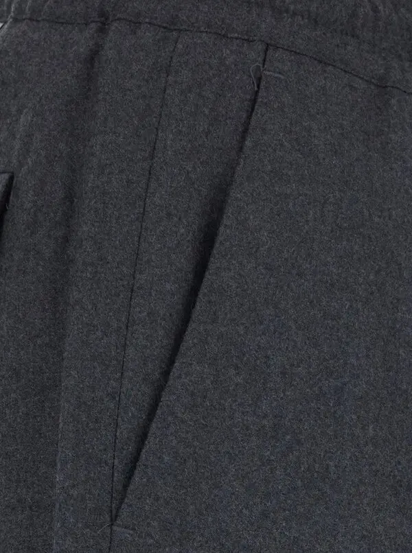 LOW BRAND Elastic-waist Casual Trousers