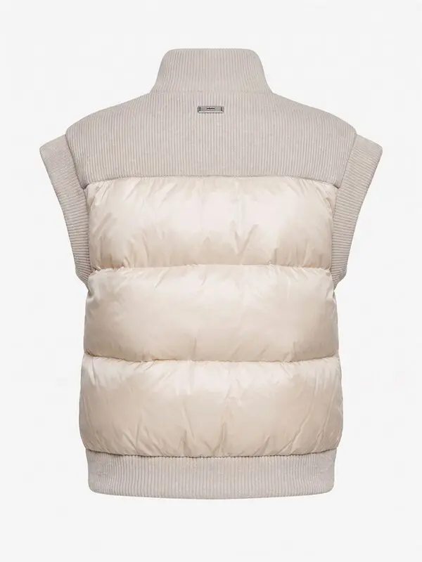 Peserico Quilted Panelled Gilet