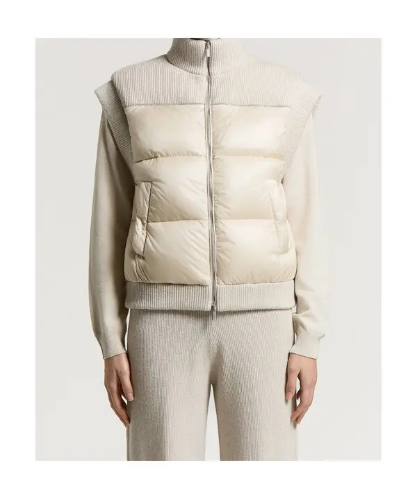Peserico Quilted Panelled Gilet