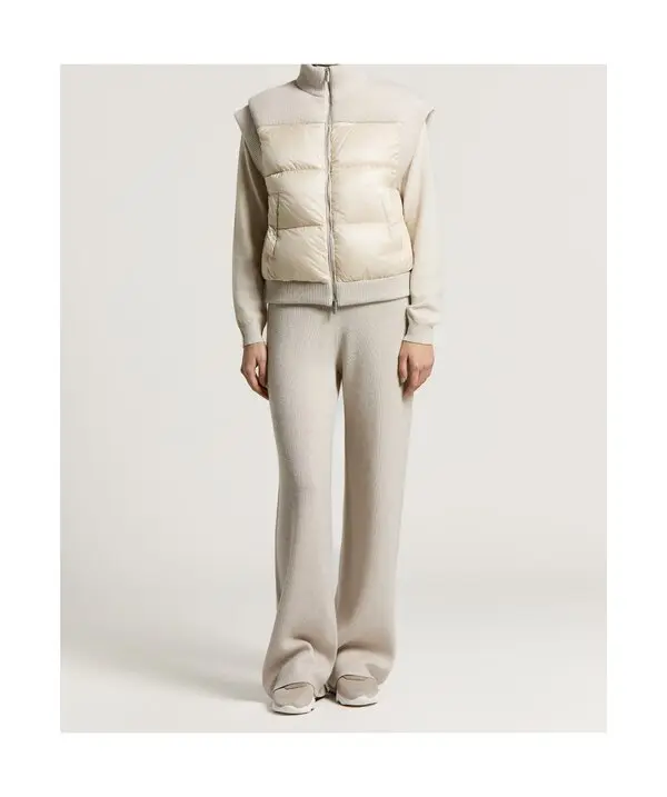 Peserico Quilted Panelled Gilet