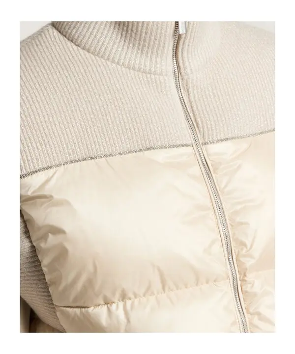 Peserico Quilted Panelled Gilet