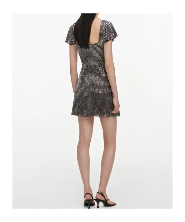 SELF-PORTRAIT Embellished Mini Dress