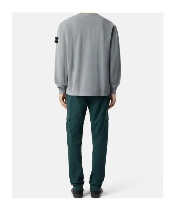 Stone Island Comfort-fit Crewneck Sweatshirt With Shoulder Inserts