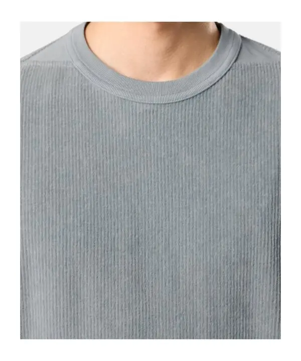 Stone Island Comfort-fit Crewneck Sweatshirt With Shoulder Inserts