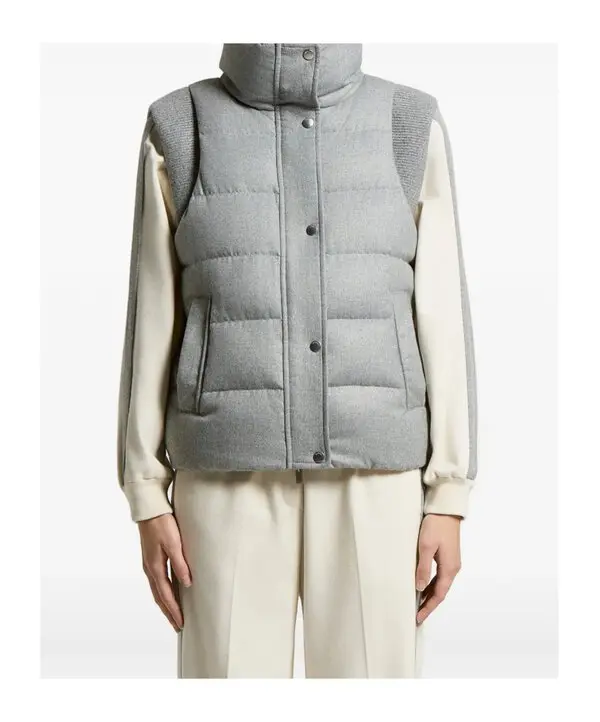 Peserico Quilted High-neck Gilet