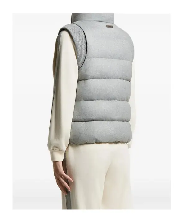 Peserico Quilted High-neck Gilet
