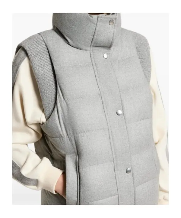 Peserico Quilted High-neck Gilet