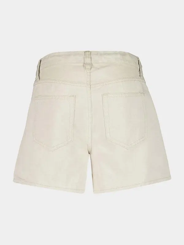 FRAME Off Duty Relaxed-fit Shorts - Beige