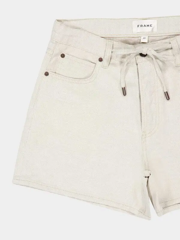 FRAME Off Duty Relaxed-fit Shorts - Beige