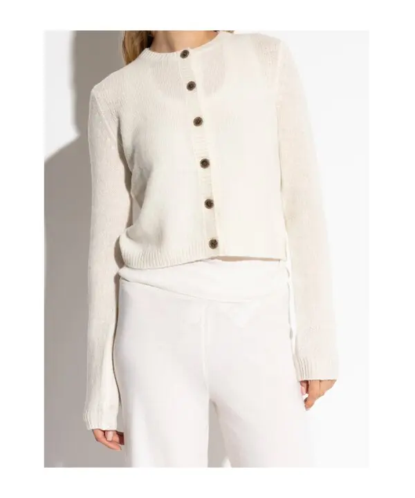LISA YANG Felicia Ribbed Button Cardigan