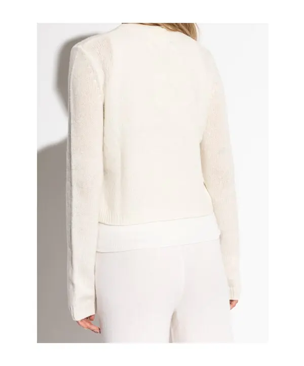 LISA YANG Felicia Ribbed Button Cardigan