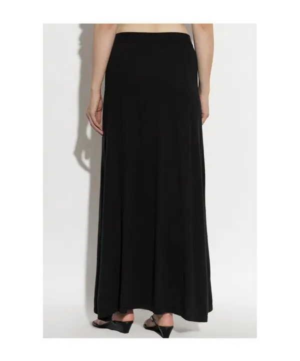 LISA YANG Adrienne Knitted Maxi Skirt - Black