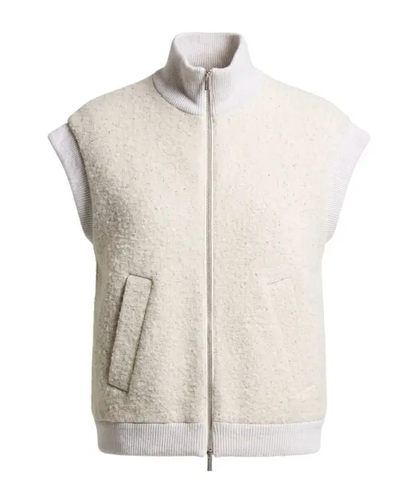Peserico Sequin-embellished Sleeveless Jacket