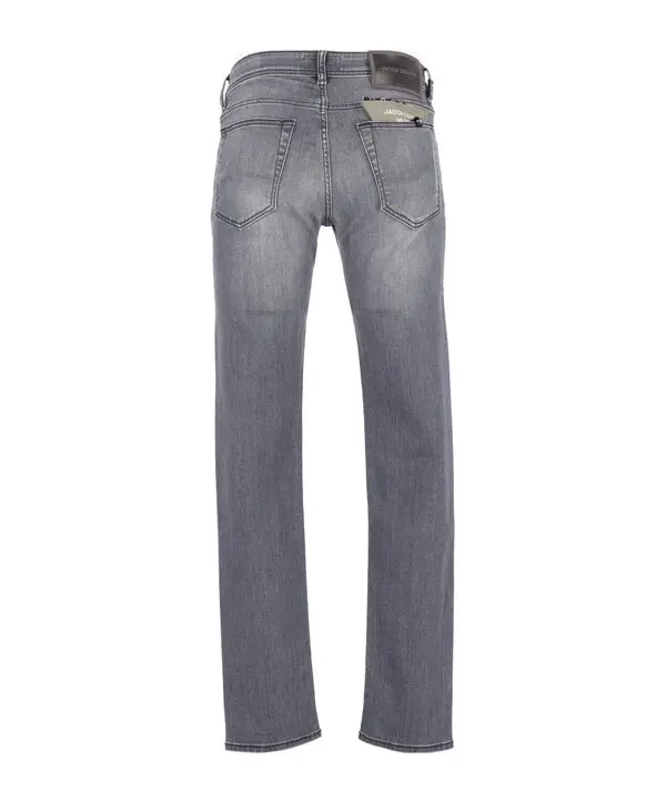 Jacob Cohen Logo Patch Slim Fit Jeans