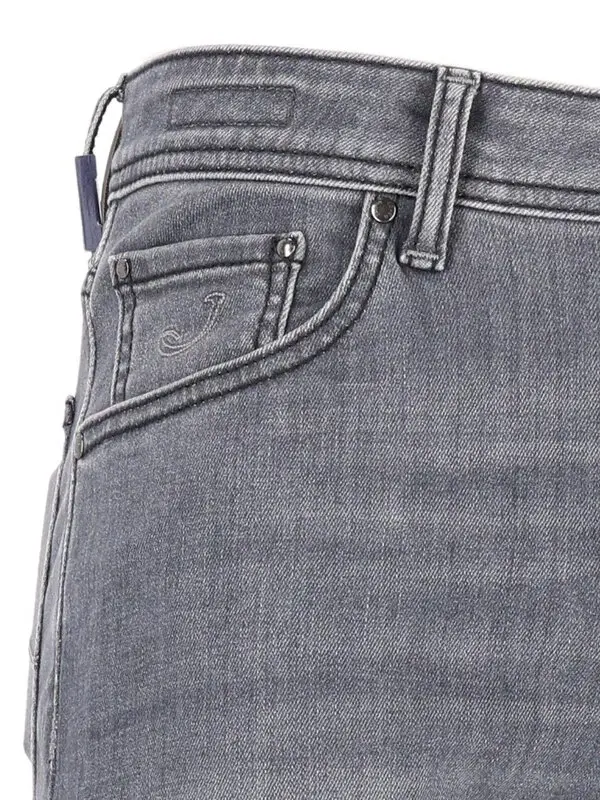 Jacob Cohen Logo Patch Slim Fit Jeans