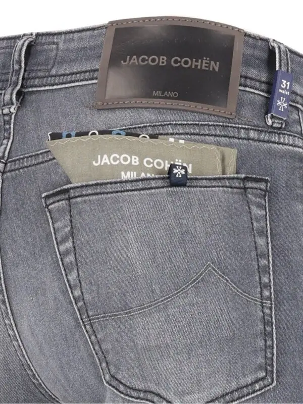 Jacob Cohen Logo Patch Slim Fit Jeans