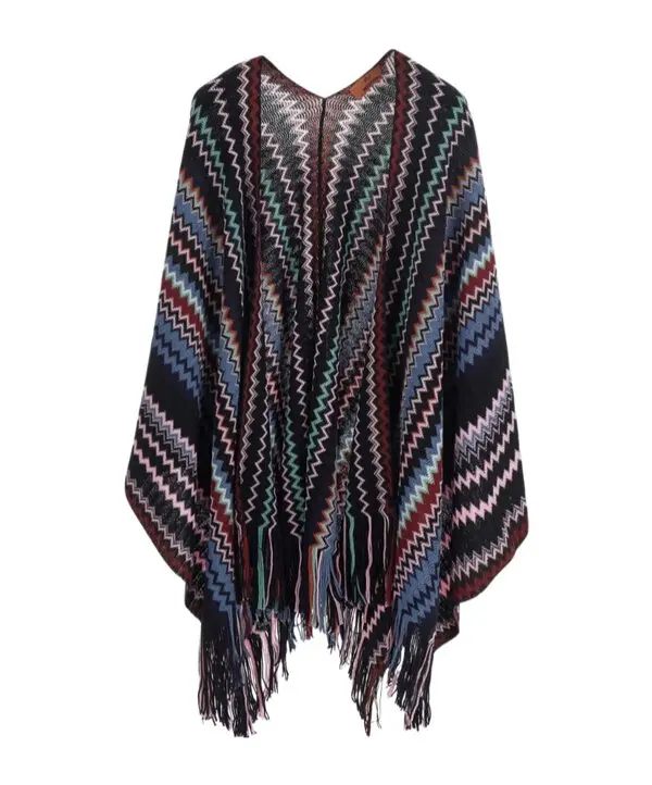 Missoni V-neck Long-sleeve Knit Wrap