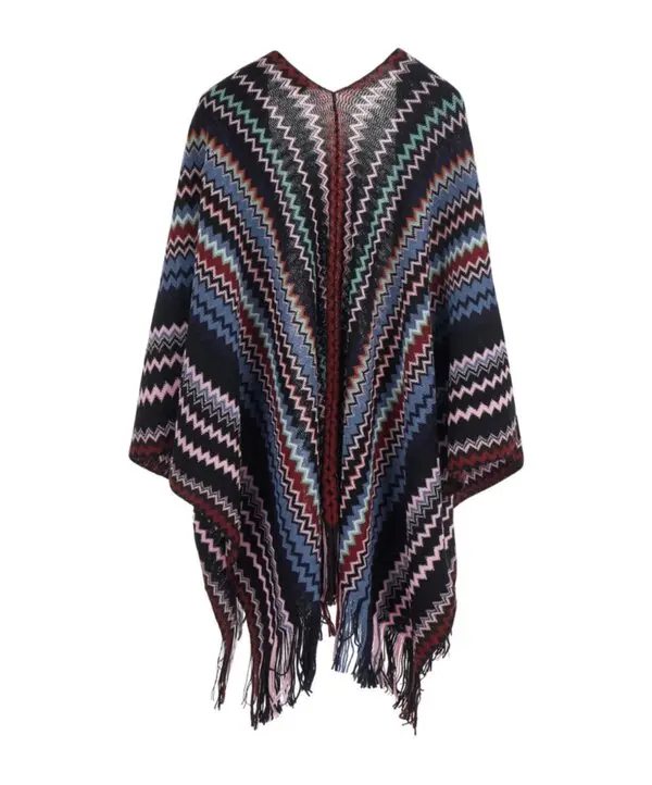 Missoni V-neck Long-sleeve Knit Wrap