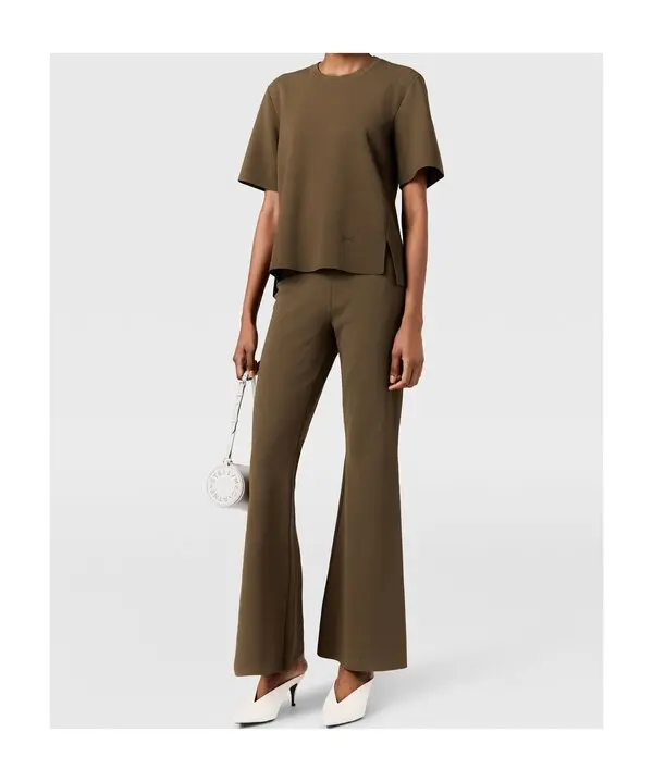 Stella McCartney Smc Embroidered Side-slit T-shirt