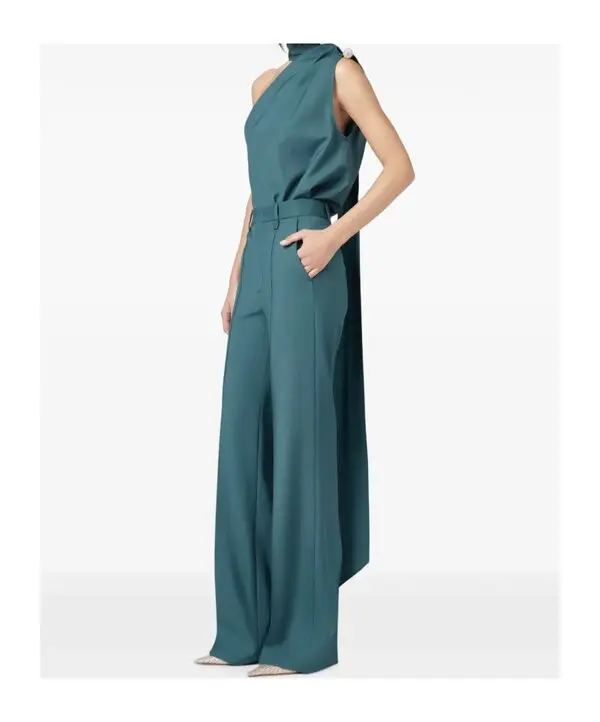 Giuseppe Di Morabito One-shoulder Draped Top With Crystal Embellishment - Green