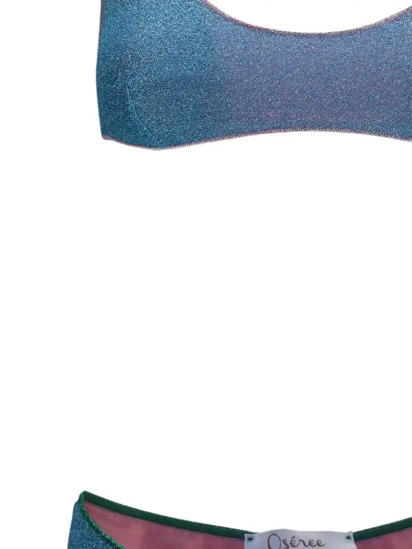Oseree Two Piece Lurex Thread Swimsuit