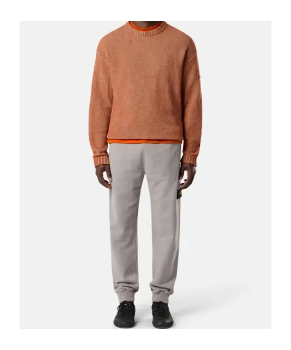Stone Island Regular-fit Joggers With Ribbed Cuffs