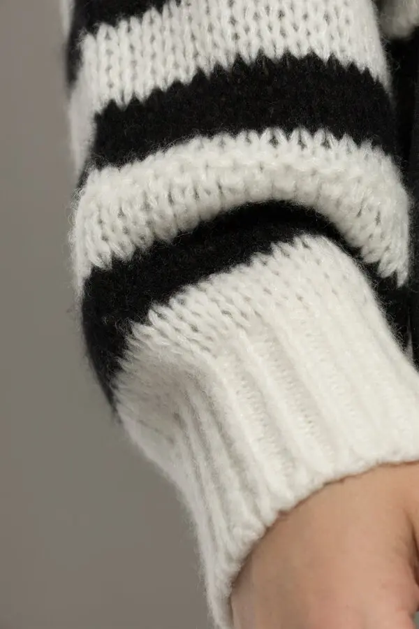 LISA YANG Reni Striped Knitted Sweater