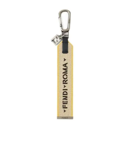 Fendi Ff Logo Charm Keyring