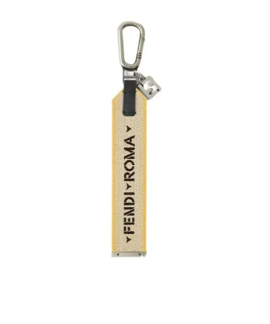 Fendi Ff Logo Charm Keyring