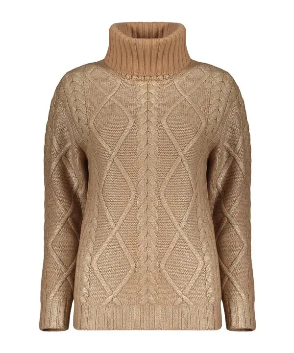 Herno Cable-knit Turtleneck Sweater