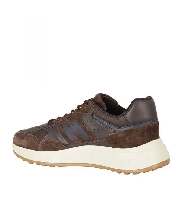 Hogan Round Toe Lace-up Sneakers